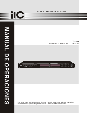 ITC T-2221 Manual de usuario | Manualzz