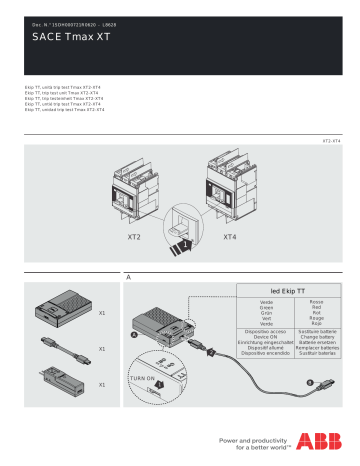 ABB SACE Tmax XT, SACE Tmax XT2, SACE Tmax XT4 Bedienungsanleitung | Manualzz