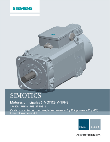 Siemens SIMOTICS M-1PH8 Manual de usuario | Manualzz
