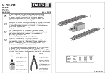 Faller 120320 Anleitung | Manualzz