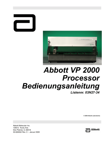 Abbott VP 2000 Bedienungsanleitung | Manualzz