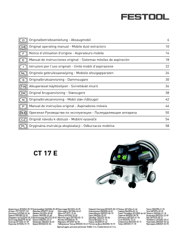 Festool CT 17 E Manual De Instrucciones | Manualzz