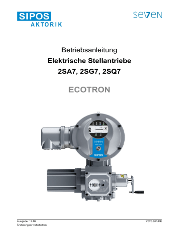 SIPOS SEVEN 2SA7, SEVEN 2SG7, SEVEN 2SQ7 Betriebsanleitung | Manualzz