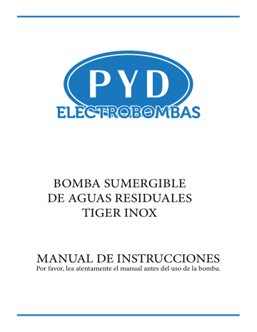 PYD Electrobombas TIGER 100 INOX Manual De Instrucciones | Manualzz