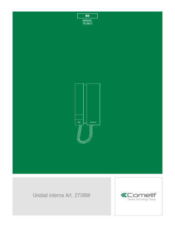 Comelit 2708W Manual de usuario | Manualzz