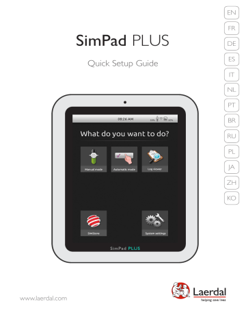 laerdal SimPad PLUS Schnellanleitung | Manualzz