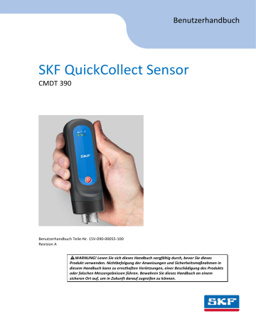 SKF QuickCollect Sensor CMDT 390 Benutzerhandbuch | Manualzz