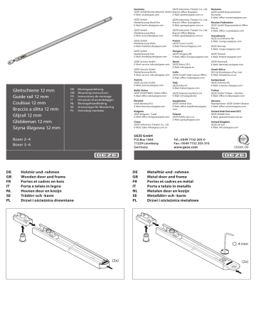 GEZE Boxer 3-6 Montageanleitung | Manualzz