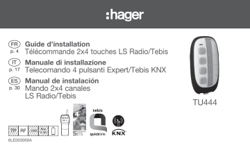 Hager TU444 Installation manual | Manualzz