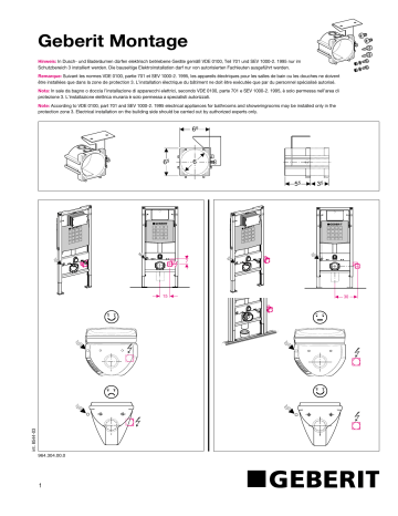 Geberit Duofix, Sanbloc Montage | Manualzz