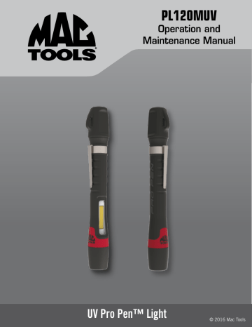 MAC TOOLS Pro Pen PL120MUV Guia De Inicio Rapido | Manualzz