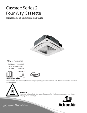 ActronAir CRC-100CS Installation & Commissioning Manual | Manualzz