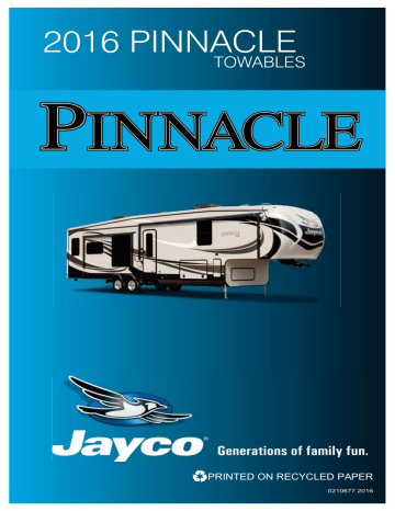 Jayco PINNACLE Manual | Manualzz
