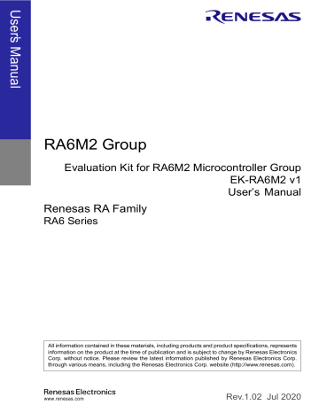 Renesas RA Series User Manual | Manualzz