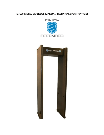 HZ-600 Metal Defender Manual - Download & Read Online | Manualzz