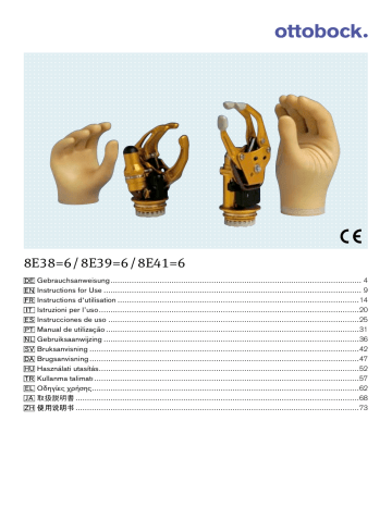 Otto Bock ?8E41-6 Mode d'emploi | Manualzz