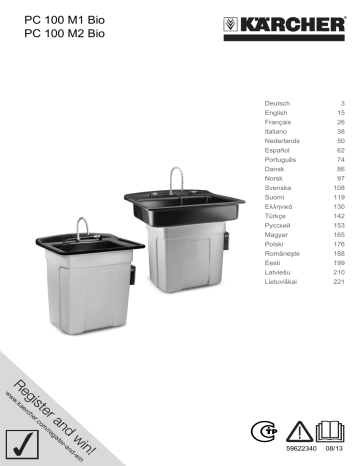 Kärcher PC 100 M2 Bio Original Instructions Manual | Manualzz