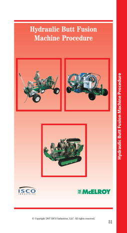 McElroy T-500 II Series Manual - Butt Fusion Machine | Manualzz