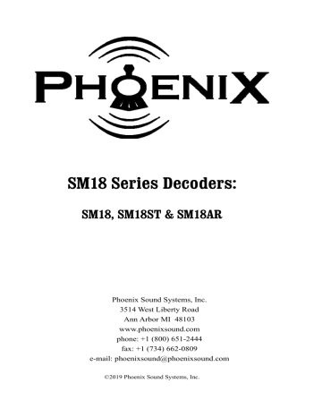 SM18AR Manual: Phoenix Sound Systems | Manualzz