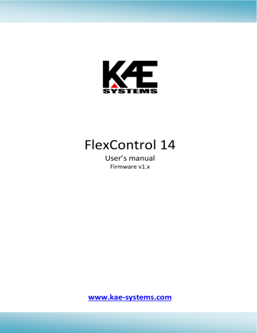KAE Systems FlexControl 14 User Manual | Manualzz