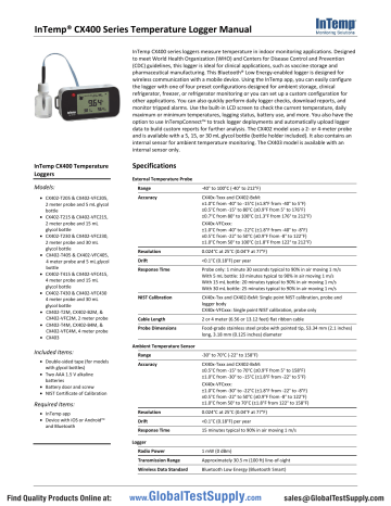 Onset CX402-VFC4M Manual | Manualzz