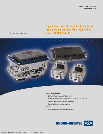 Knorr-Bremse KB4TA D Product Manual | Manualzz
