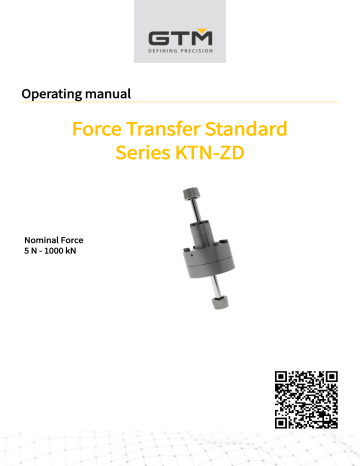 gtm KTN-ZD Series Operating Manual - Precision Force Transducer | Manualzz