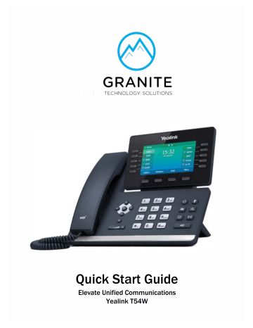 Yealink T54W Quick Start Manual | Manualzz
