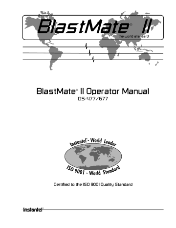Instantel DS-477 Operator's Manual - Download & Read Online | Manualzz