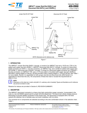 TE Connectivity AMPACT 83452 Series Instruction Sheet | Manualzz