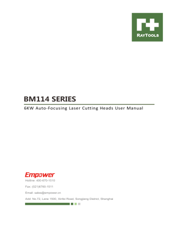 Raytools BM114 Series User Manual | Manualzz