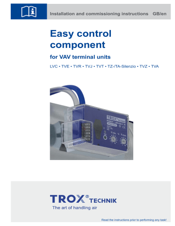 TROX EASY Installation And Commissioning Instructions | Manualzz