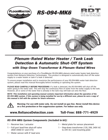 RDT FloodMaster RS-094-MK6 Manual | Manualzz