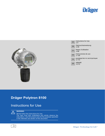 Dräger Polytron 8100 Instructions For Use Manual | Manualzz
