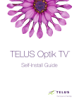 Telus Optik TV Self-Install Manual | Manualzz