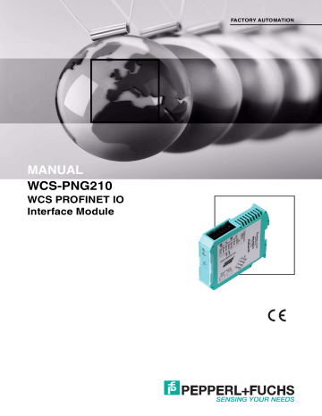 Pepperl+Fuchs WCS-PNG210 WCS interface module Owner's Manual | Manualzz