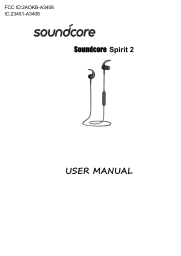 Soundcore SoundCore - User manual, User Guide, Quick start Guide