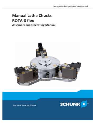 SCHUNK ROTA-S flex Assembly And Operating Manual | Manualzz