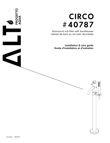 ALT CIRCO 40787 Installation & Care Manual | Manualzz