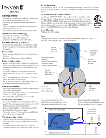 Levven GPC20 Instruction Sheet | Manualzz