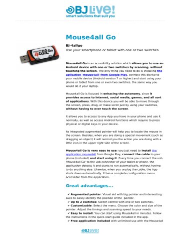 BJ Live Mouse4all Go Manual | Manualzz