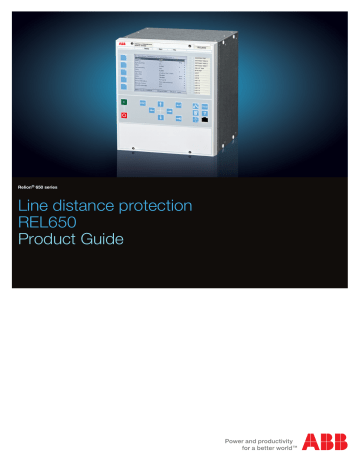 ABB RELION 650 SERIES Product Manual | Manualzz