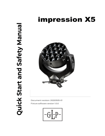 GLP impression X5 Quick Start And Safety Manual | Manualzz
