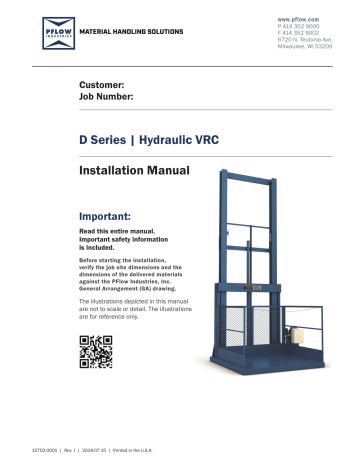 PFlow Industries D Series Installation Manual | Manualzz
