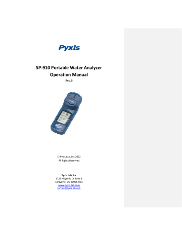 Pyxis SP-910 Operation Manual - Download & View Online | Manualzz