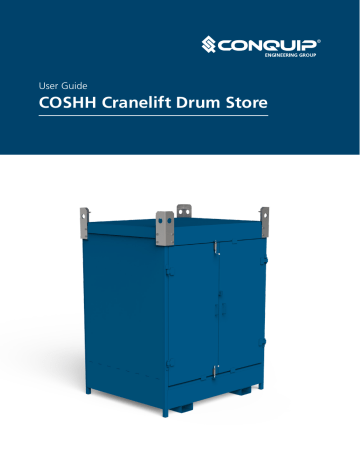 Conquip COSHH Cranelift Drum Store User Manual | Manualzz