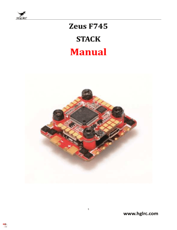 HGLRC Zeus F745 STACK Manual | Manualzz