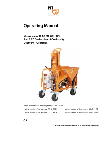 PFT 00 26 06 21 Operating Manual | Manualzz
