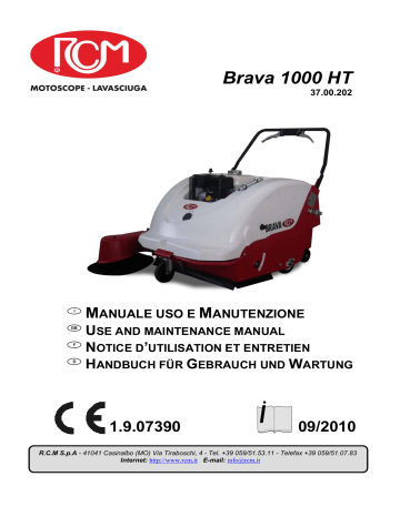 RCM Brava 1000 HT Manual - Use & Maintenance Guide | Manualzz
