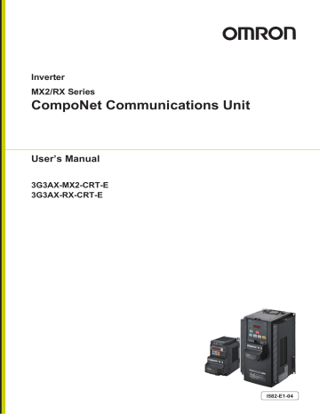 Omron SYSDRIVE MX2 SERIES User Manual | Manualzz